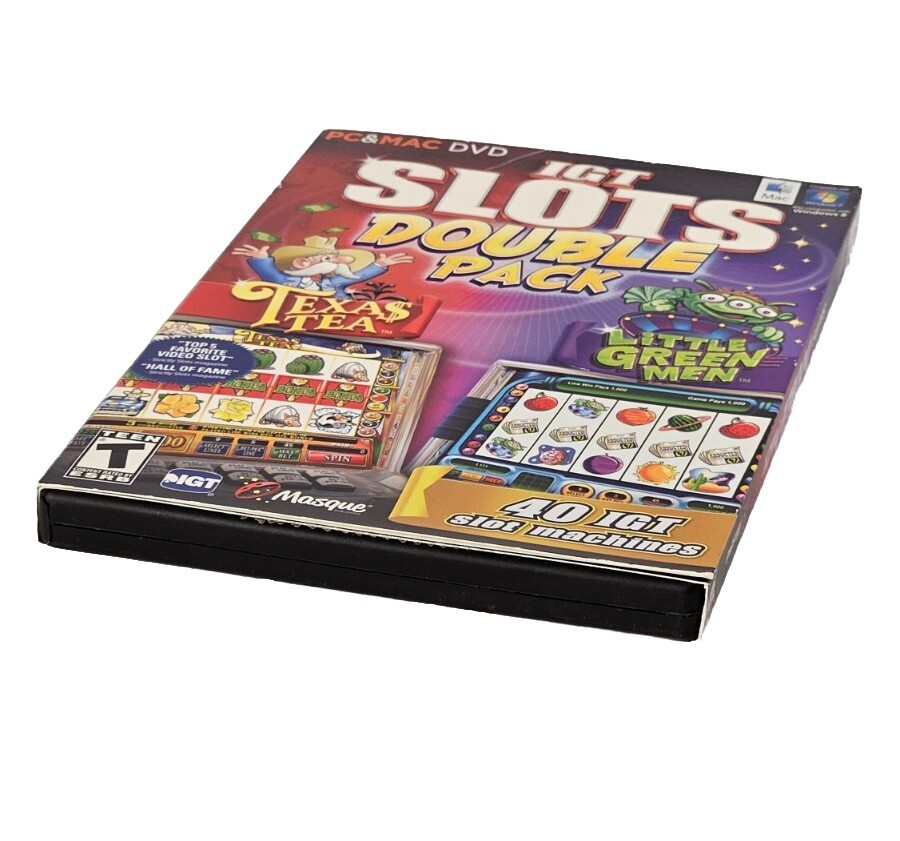 IGT Slots Double Pack Computer Game- TEEN- PC & MAC DVD MASQUE ...