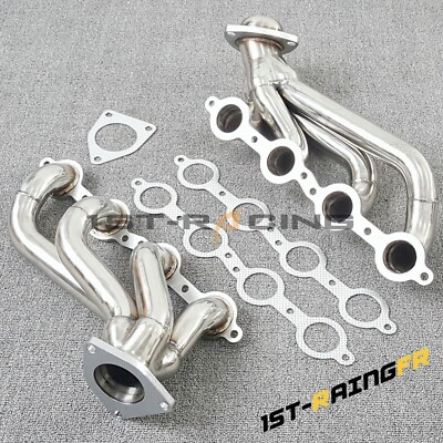 2002-2013 Cadillac Escalade Hummer H2 5.3L 6.0 6.2L Exhaust Headers ...
