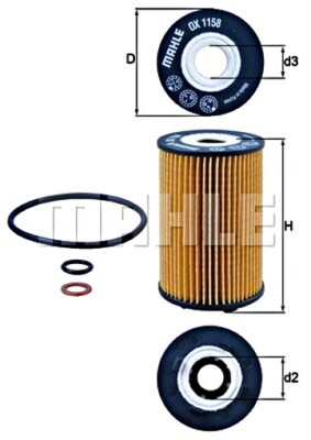 MAHLE Oil Filter For SSANGYONG Korando 1721803009 | eBay