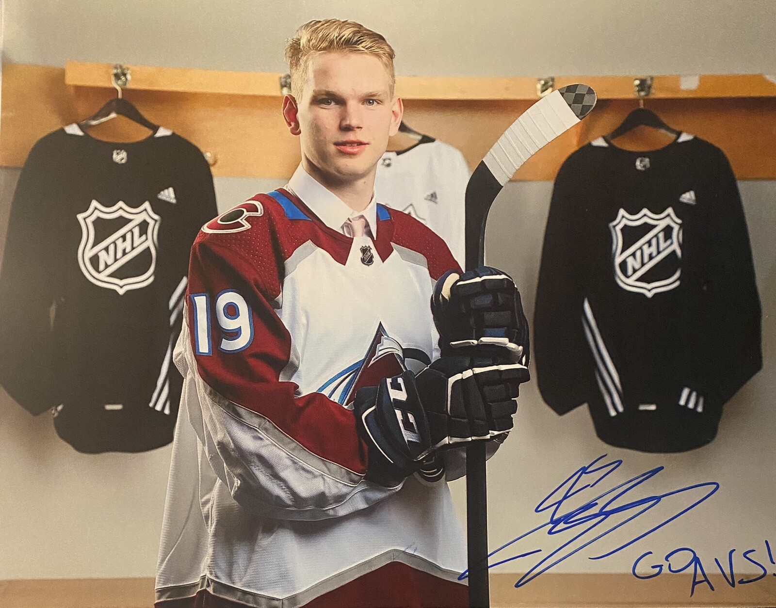 Bowen Byram Signed 8x10 Photo! Avalanche Stanley Cup Champ , “GO AVS ...