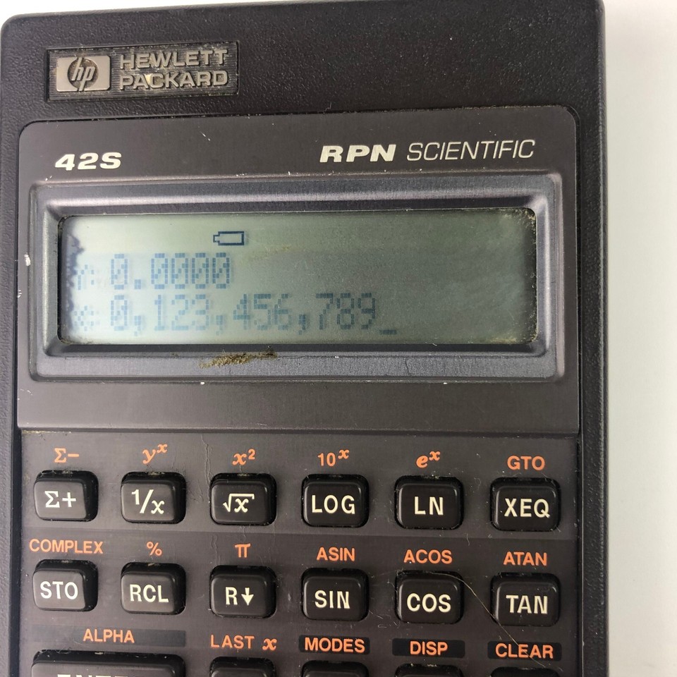 Hewlett Packard HP-42S RPN Scientific Calculator | eBay