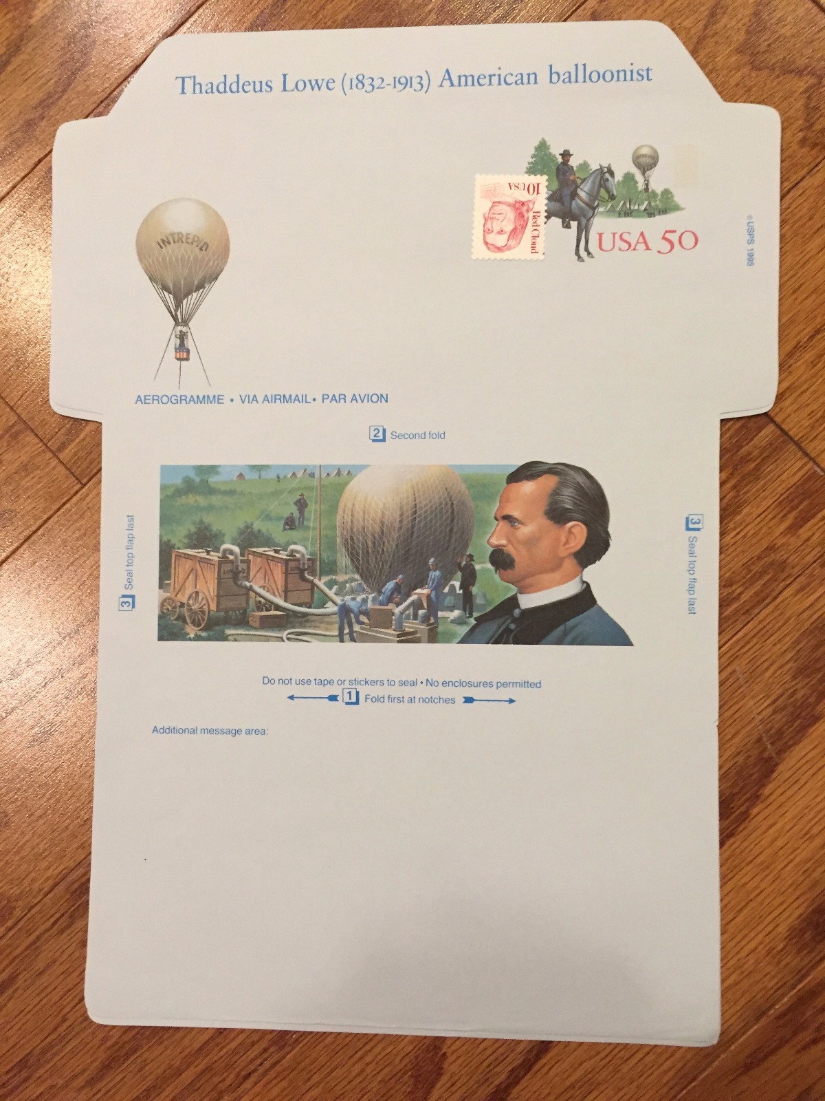 US Aerogramme "Thaddeus Lowe" | eBay