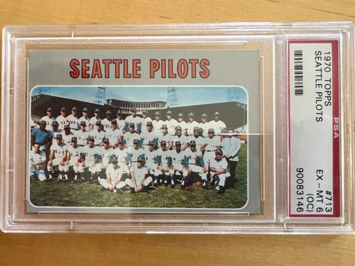 Seattle Pilots Team 1970 Topps #713 - PSA EX-MT 6 (OC) | eBay