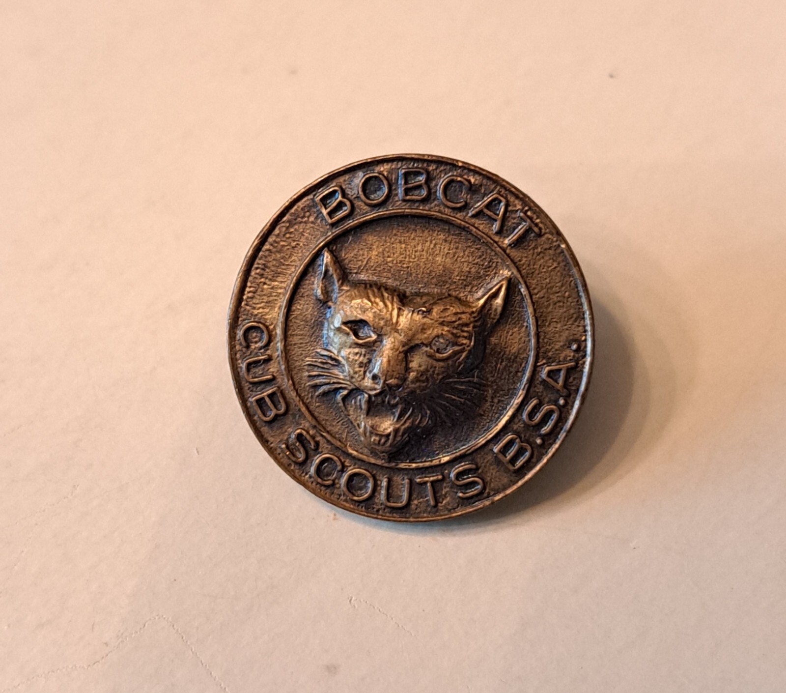 Vintage Cub Scout Bobcat Pin Boy Scouts Of America BSA 5/8" | eBay