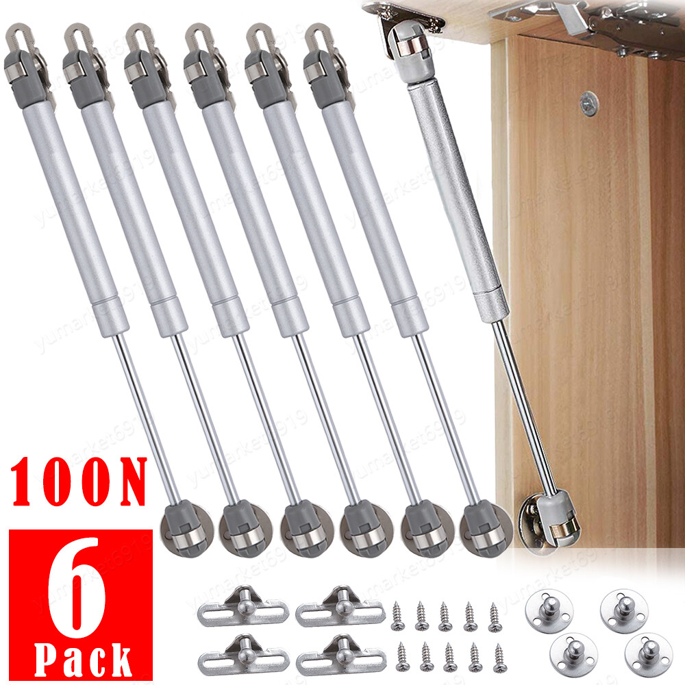 6PCS Cabinet Door Lift Support Gas Strut Hydraulic Spring Hinge Kitchen ...