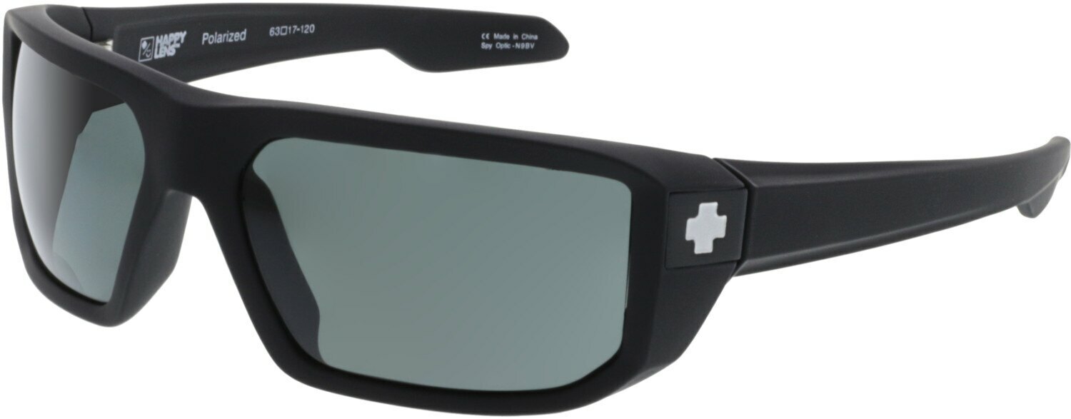 SPY McCoy Sunglasses Soft Matte Black/ Happy Gray/Green Polorized ...