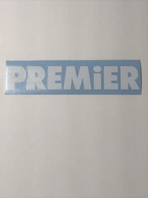Premier Drum Head Logo Decal White High Quality PermanentVinyl Made USA ...