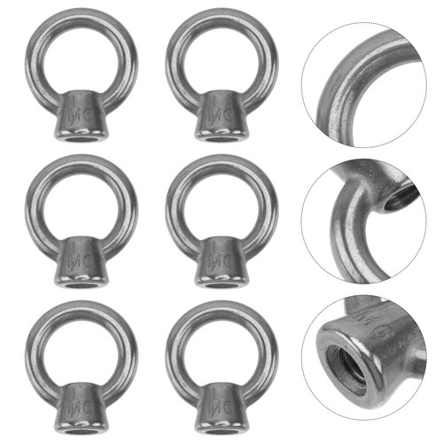10 Pcs Steel Lifting Eye Nut Stainless Steel Bolts Threaded Eye Nut | eBay