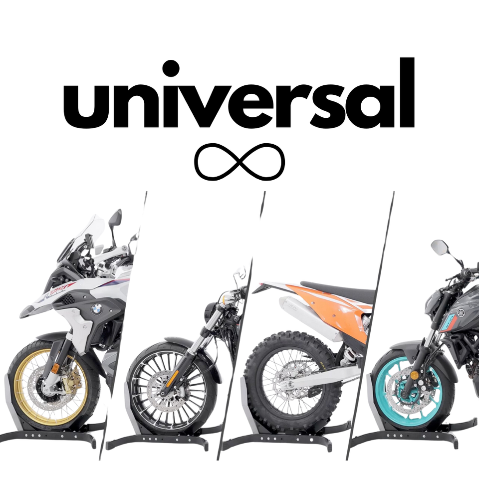 Motorcycle Stand Wheel Chock 15"-21" Adjustable 2000lb Capacity Support ...