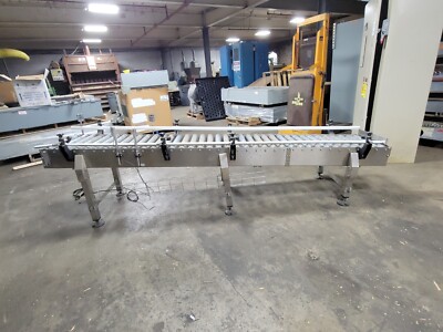 Conveyor Rolling Ramp Gravity Angled 28" - 18" H 19" Rollers 9ft Long ...