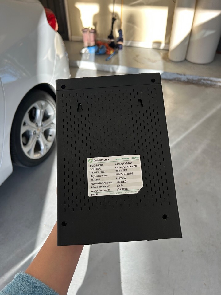 ZyXEL C3000Z Modem CenturyLink 696577857354| eBay