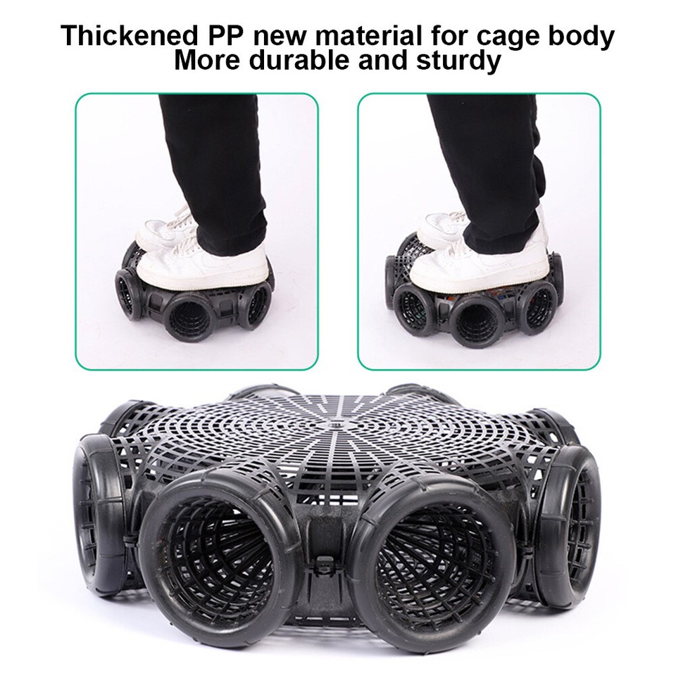 6/8 Holes Fishing Cages Shrimp Trap Cages Eel Loach Traps Outdoor ...