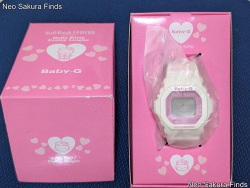 New Casio Baby-G Hello Kitty x Softbank Hawks Japan 2011 Limited RARE ...