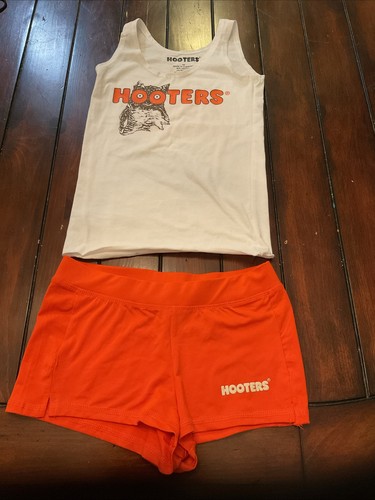 Hooters Halloween Costume Uniform Tank And Shorts XS | eBay