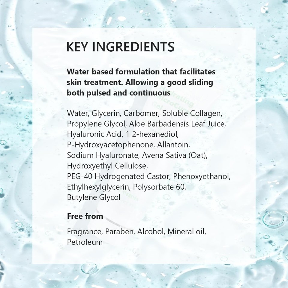 Hydrating Microcurrent Conductive Gel, Fragrance-Free, Paraben-Free ...