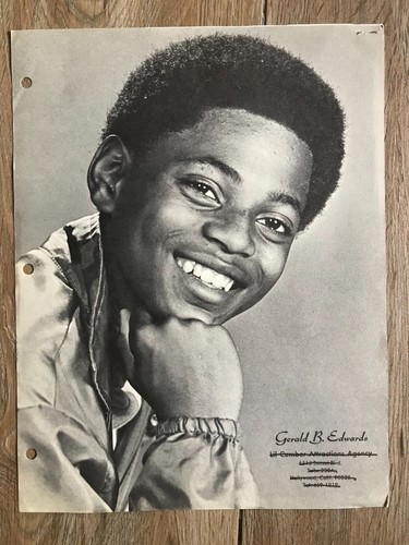 1972 GERALD EDWARDS Photos Casting Headshots Bill Cosby Show Black ...