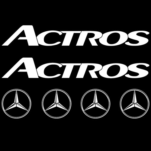 MERCEDES ACTROS XL aufkleber sticker lastwagen truck 6 Stücke Pieces | eBay