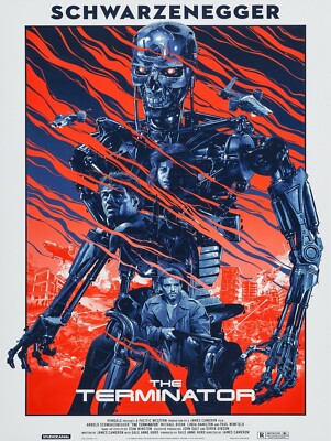 The Terminator - Arnold Schwarzenegger NEW Metal Sign: T-100, CSM-101 ...