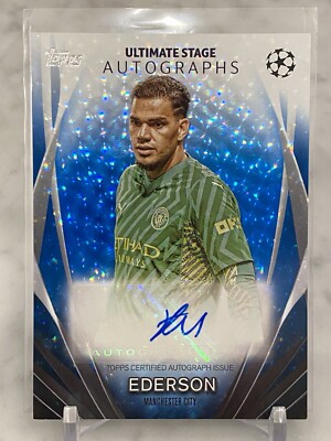 Ederson 2023-24 Topps UEFA Club Competitions Ultimate Stage Autographs ...