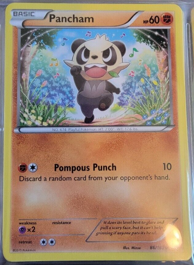 Pancham # 86/162 XY: Breakthrough Set Pokemon Trading Cards TCG Game NM ...