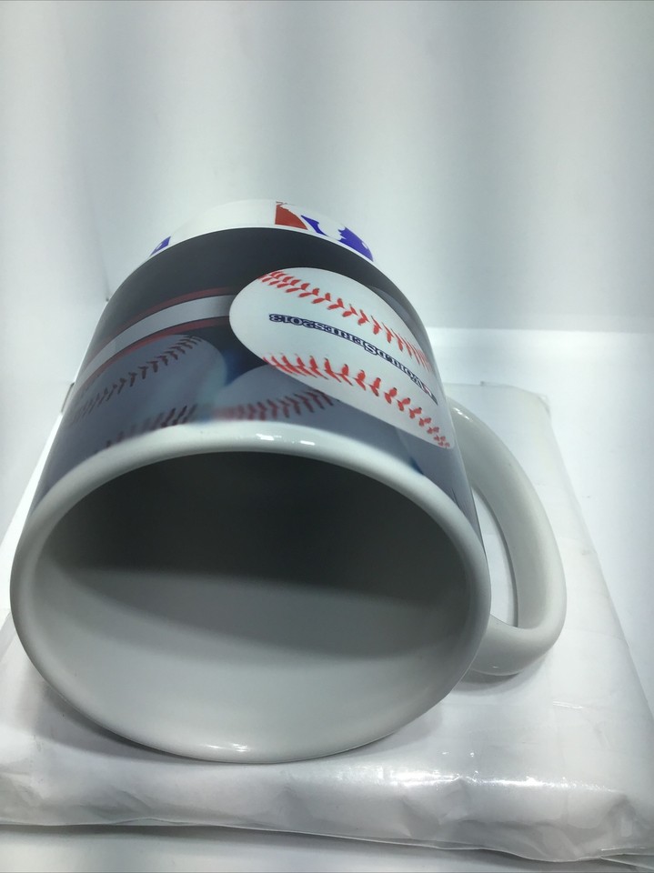 BOSTON RED SOX BASEBALL COFFEE MUG. EMBOSSED BOSTON MLB BASEBALL MUG ...