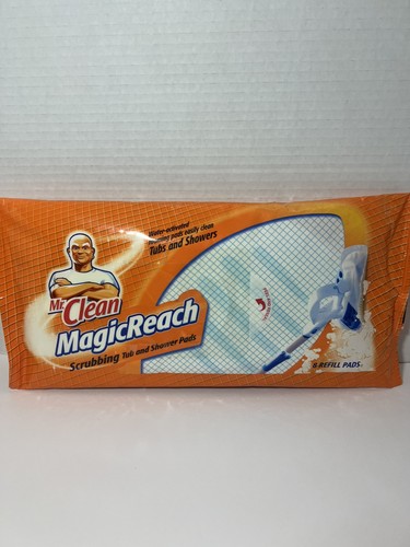 1 Pack Mr Clean Magic Reach Scrubbing Tub and Shower 8 Refill Pads 37000016403| eBay