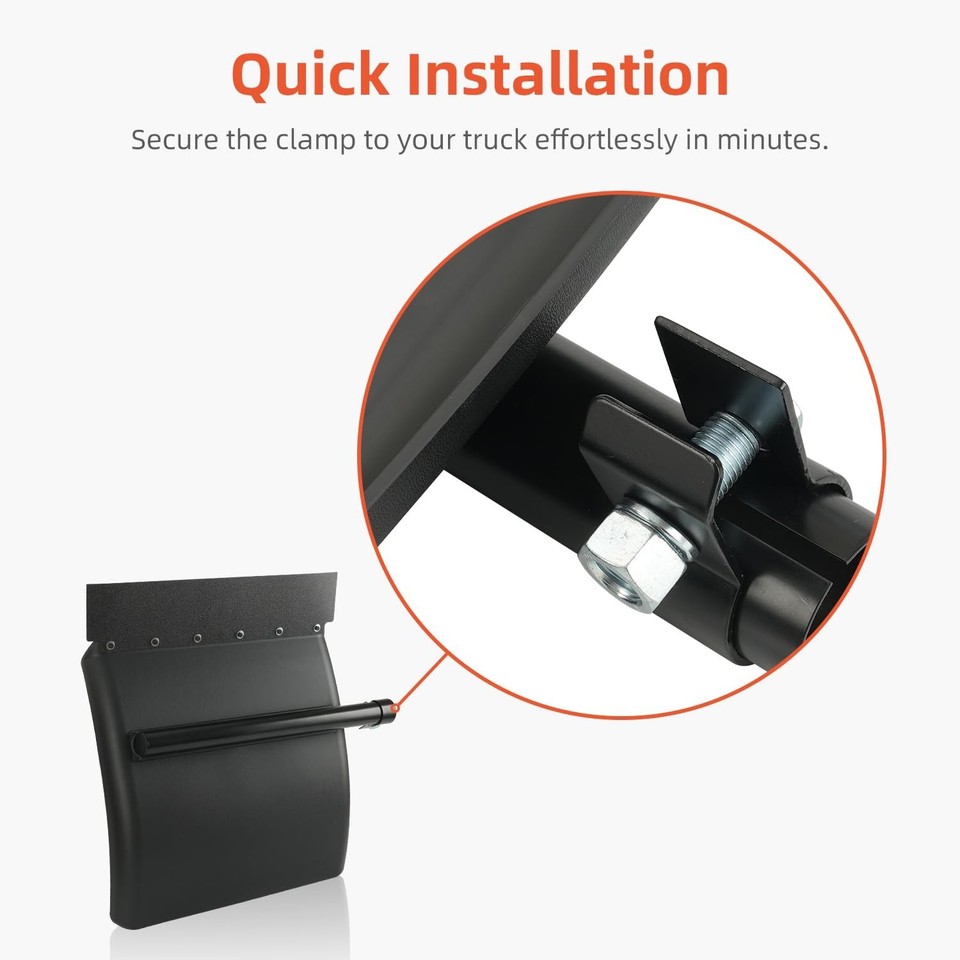 Poly Quarter Fenders for Semi Trucks 24"x24" Mud Flap Hangers Mounting ...