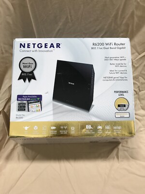 Netgear R6200 IEEE 802.11ac Dual Band Wireless Router - R6200-100NAS | eBay