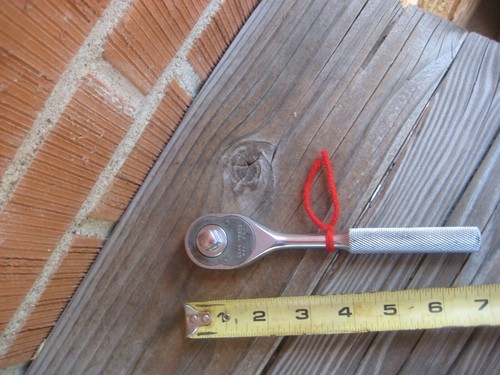 1960s Vintage 3/8" Drive x 7" Lgth PROTO * Fine Nice Reversible Ratchet ...