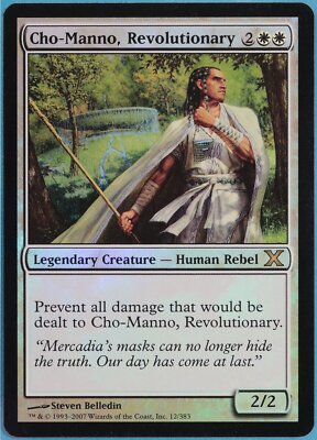 Cho-Manno, Revolutionary FOIL 10th Edition NM White Rare CARD (374864 ...