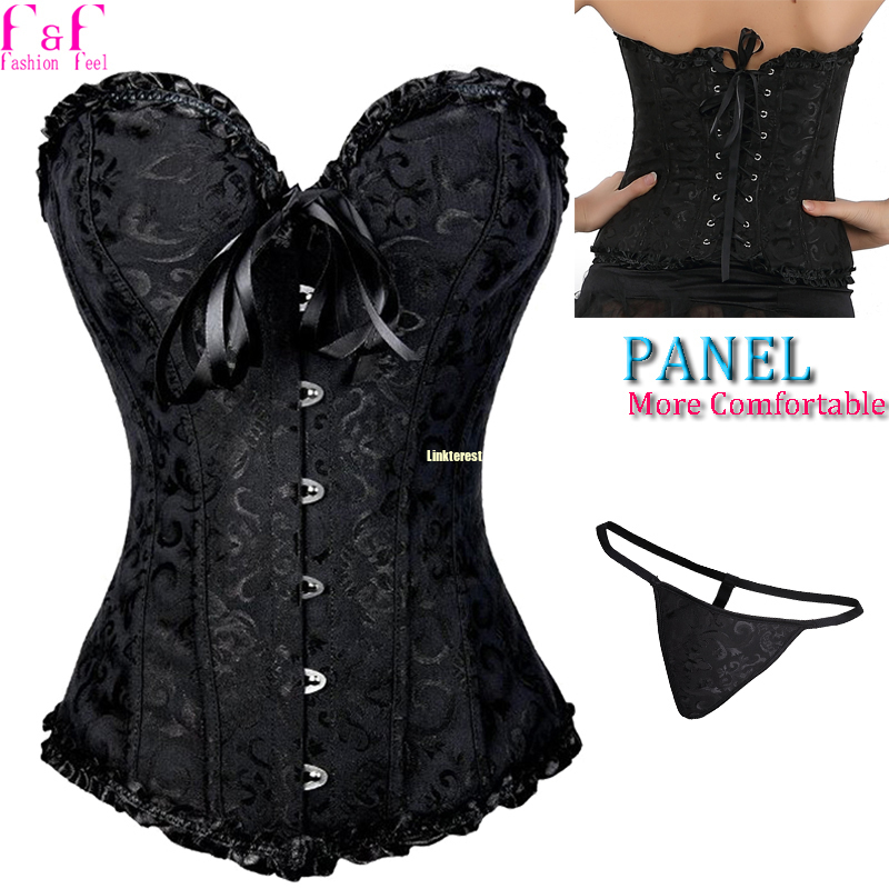 UK Women Sexy Red&Black Lace Shaper Basque CORSET Suspender LINGERIE ...