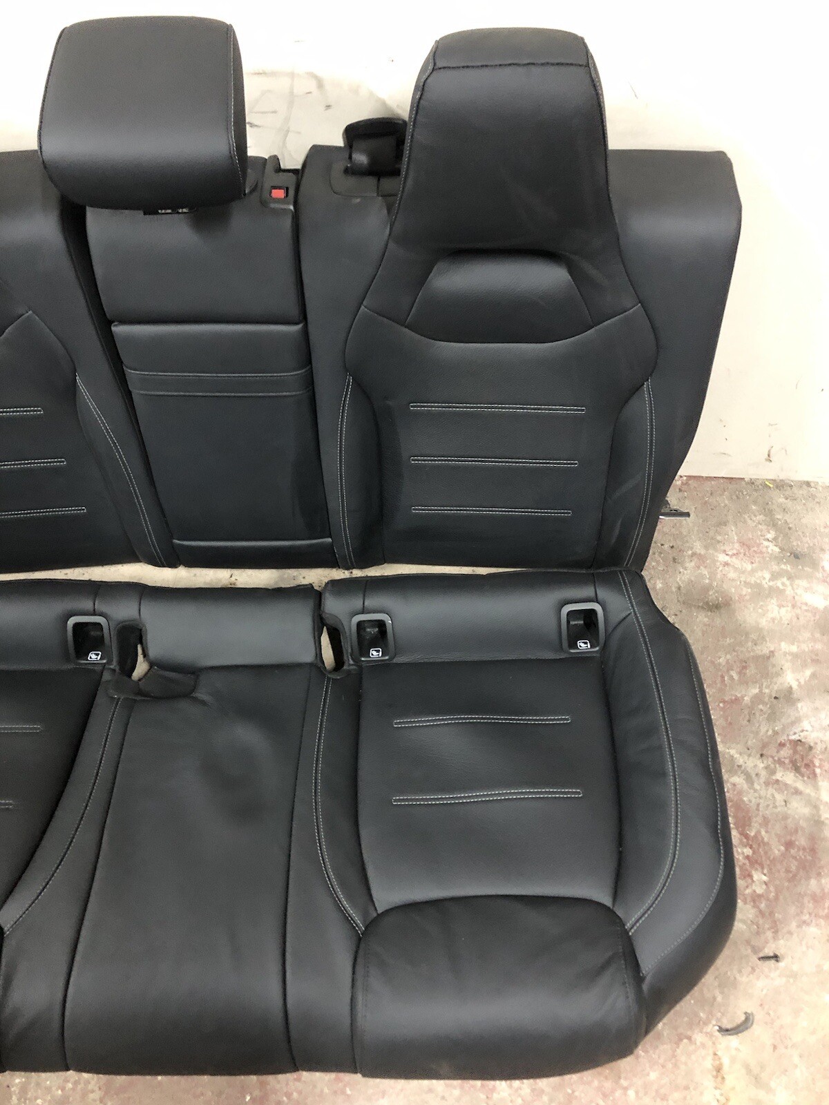 2019+ MERCEDES CLA W118 AMG LINE FULL BLACK LEATHER INTERIOR SEAT SET ...
