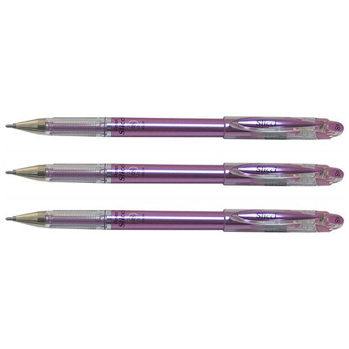 [BG208-MV-3] Pentel Lot de 3 rollers encre gel Slicci BG208, violet ...