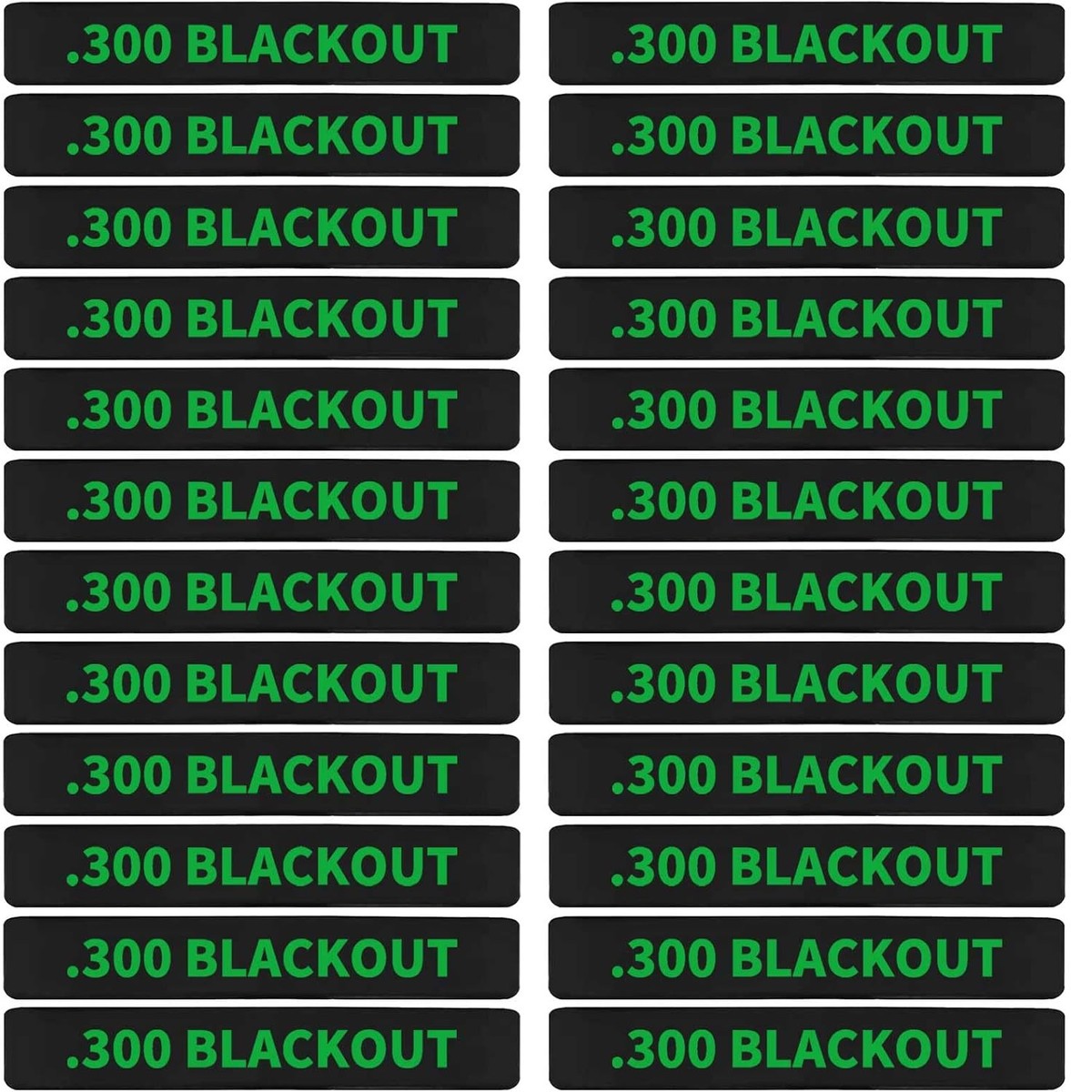Ammo Labels 24 Pack Miaozhun Magazine Marking Bands - .300 Blackout & 5 ...