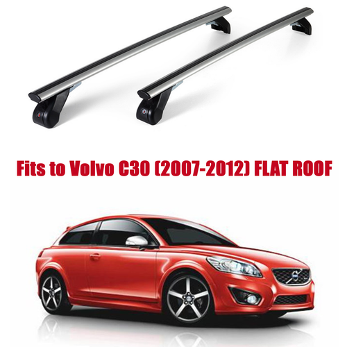 Premium Roof Rack Bars For Volvo C30 (2007-2012) with Flat Roof AL302 ...