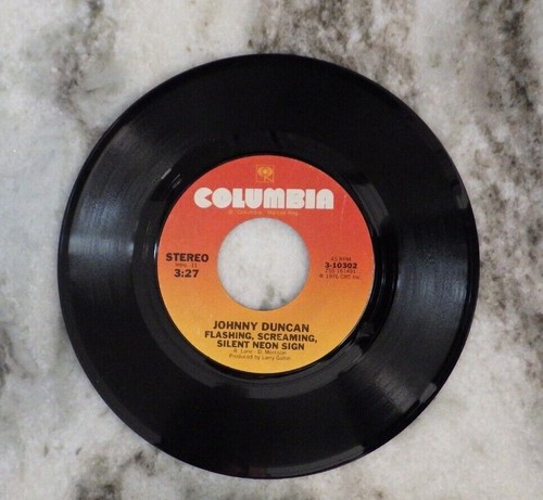 JOHNNY DUNCAN Stranger / Flashing, Screaming, Silent Neon Sign Columbia ...