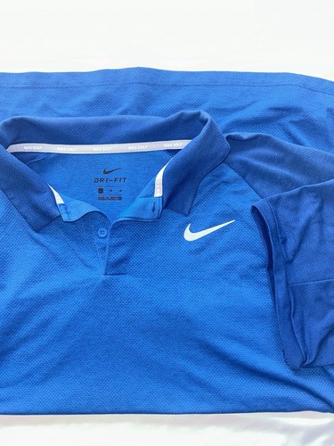 Nike Golf Polo Shirt Dri-Fit Blue Two-Tone Standard Fit Men’s X-Large ...
