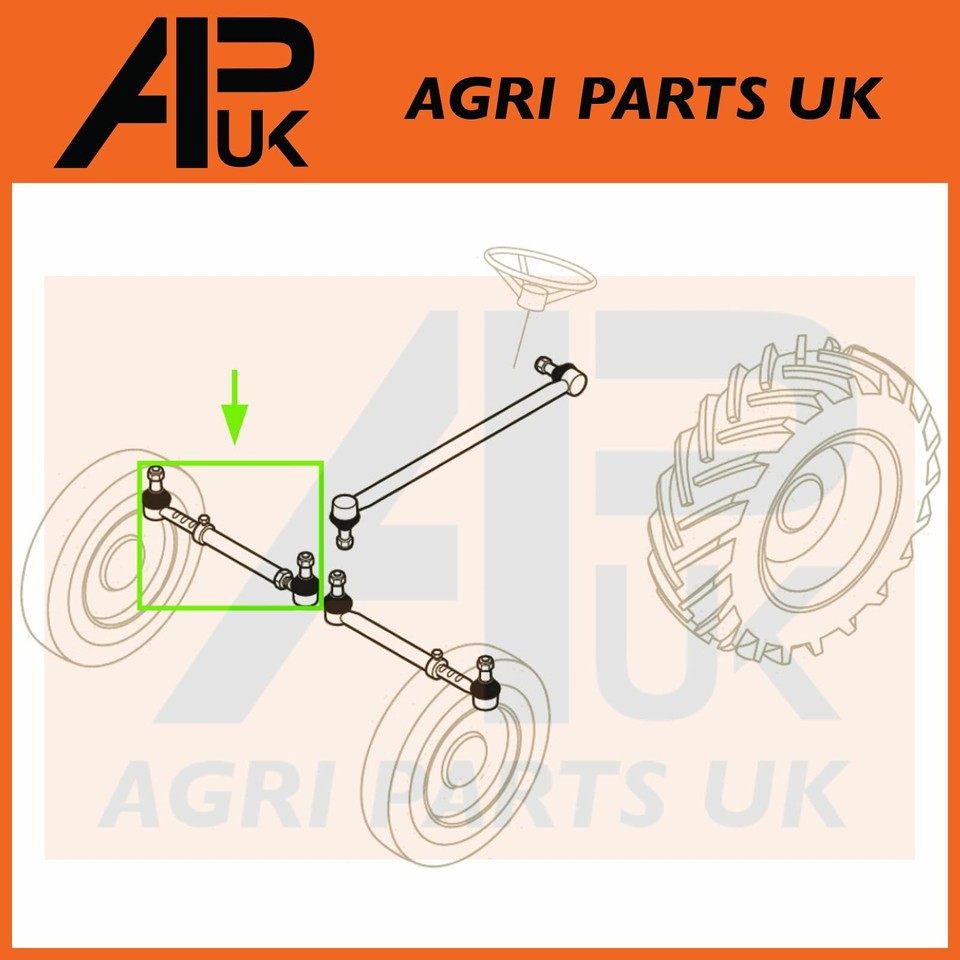 Nuffield 3/45 4/65 345 465 Tractor Steering RH Tie track rod end ...