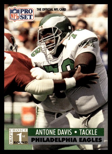 1991 Pro Set #737 Antone Davis Philadelphia Eagles DC, RC Football Card ...