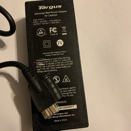TARGUS Original AC Power Adapter APA63US 15-24V 90W Untested Ships Free ...