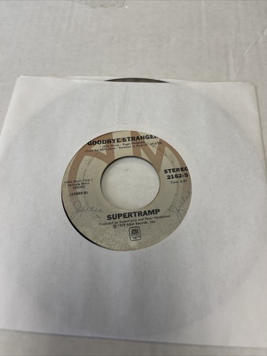 SUPERTRAMP - GOODBYE STRANGER 7” VINYL 45 RPM LIKE NEW RARE OOP | eBay ...