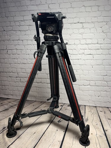 Cartoni Focus 22 Tripod w/ Tilt Drag/Pan Drag, Fluid Head - Black/Red ...