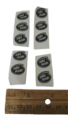 10pcs Black Vintage Old School Intel Inside stickers | eBay