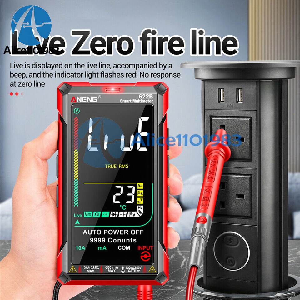 ANENG 622B Digital Smart Touch Multimeter Auto Range DC/AC infrared ...
