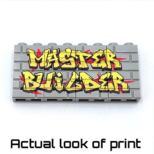 Custom UV Print on LEGO Bricks - Graffiti Master Builder LBG | eBay
