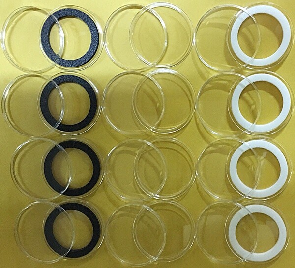 One X6D Air-Tite Air Tite Coin Capsule for Thick 2 Oz Rounds Black 40mm ...