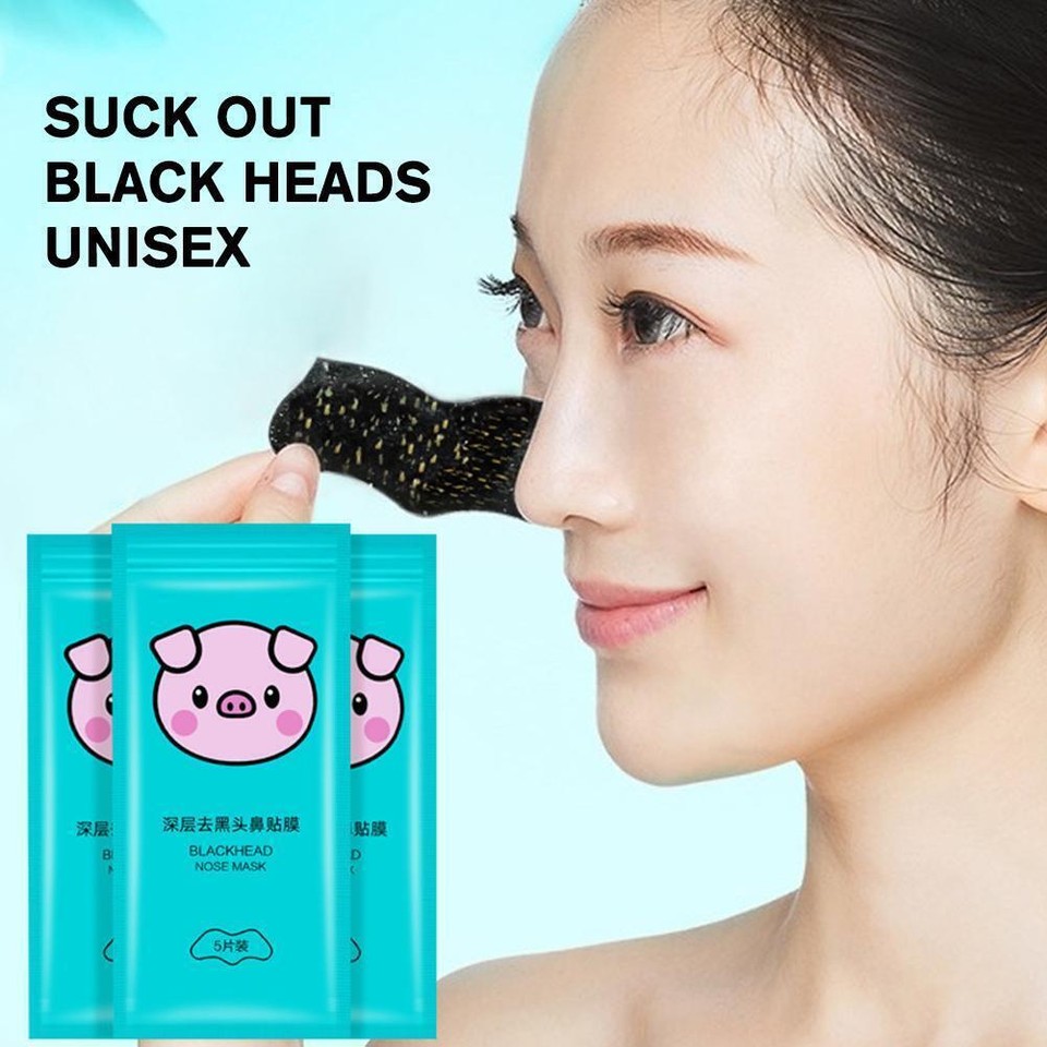 Nose Mask Removes Blackheads Acne Oil Grease Shrinks Pores Face Clean ...