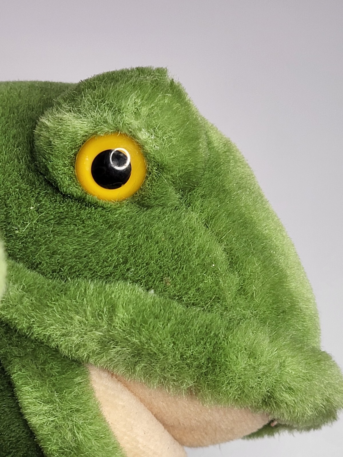Applause Russ Berrie Green Frog Hand Puppet Realistic Ribbit Sound ...
