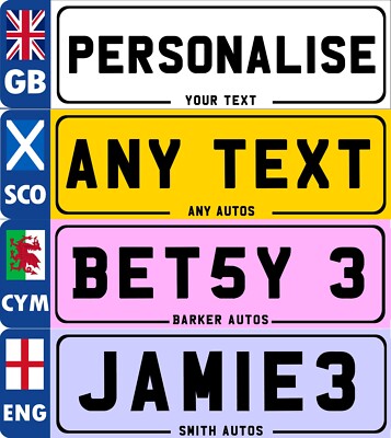 Custom Novelty Number Plate Metal Sign, Personalised Go Kart Plaque ...