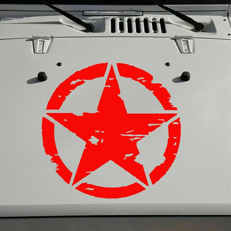 20" x 20" Military Army Star Sticker Decal For Car Truck SUV Hood Side ...